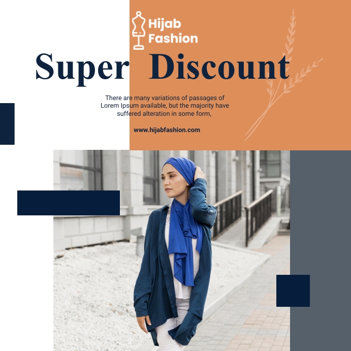 Fashion Hijab Discount Template | PosterMyWall