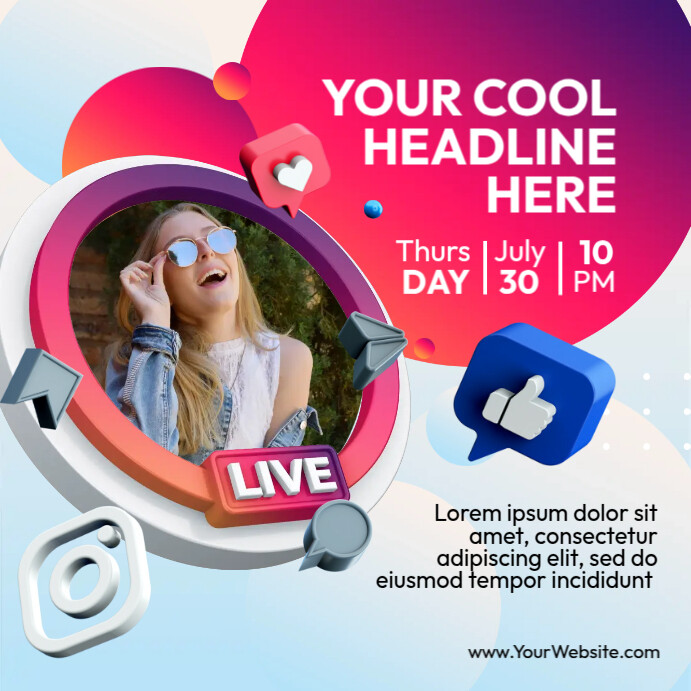 Fashion Live Stream Template | PosterMyWall