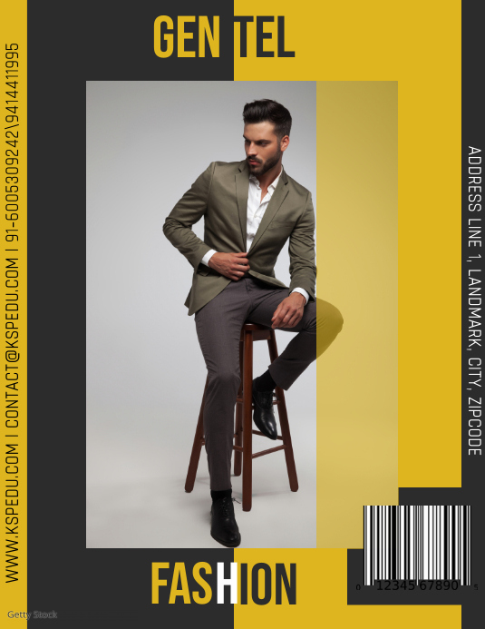 Fashion Magazine | Men's Fashion Shop Flyer A Template | PosterMyWall
