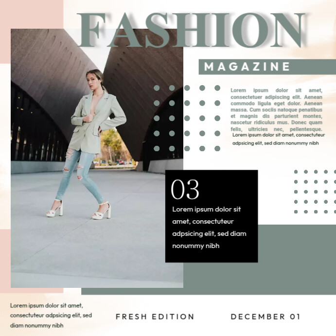Fashion Magazine Cover Templat | PosterMyWall