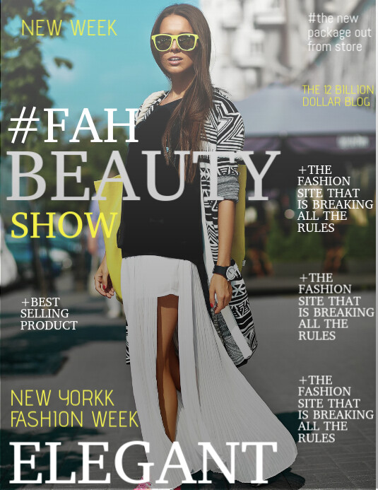 fashion magazine cover Template | PosterMyWall