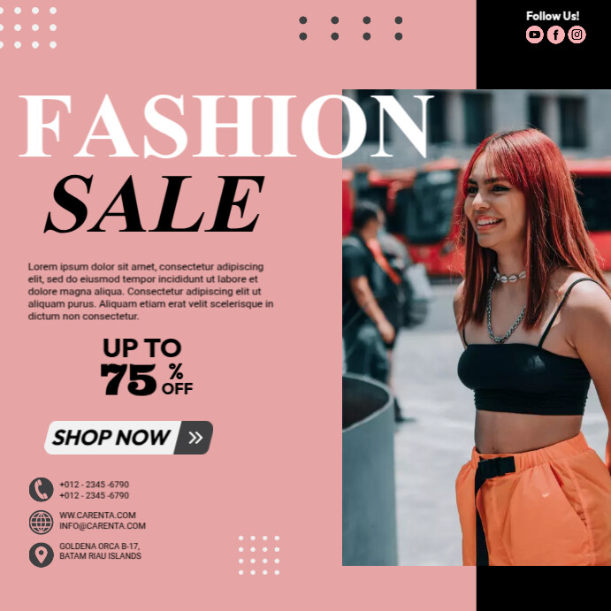 Fashion Sale Discount Ads Template | PosterMyWall