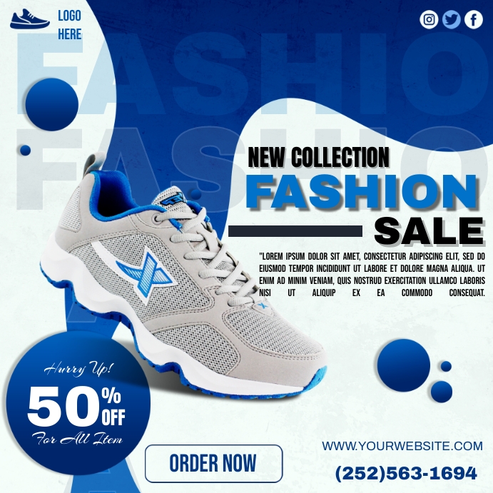 Fashion Sale Discount Template | PosterMyWall
