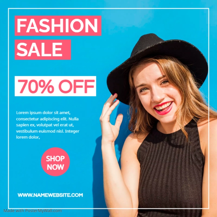 Fashion Sale Facebook Template | PosterMyWall