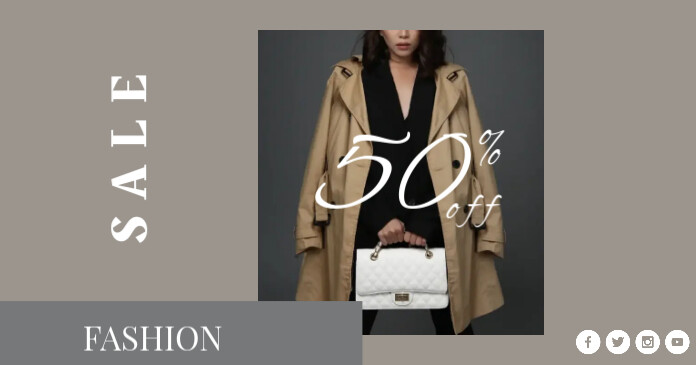 Fashion Sale Facebook Template | PosterMyWall