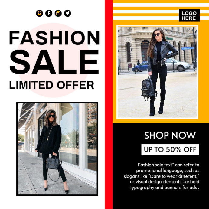 Fashion sale flyer template | PosterMyWall