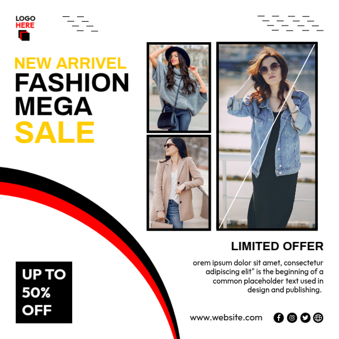 Plantilla de Fashion sale flyer template | PosterMyWall