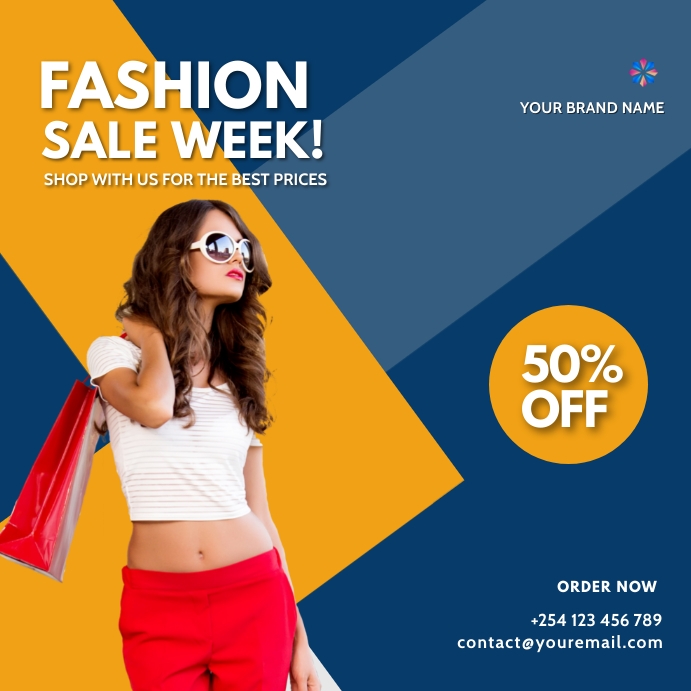 fashion sale instagram social media template | PosterMyWall