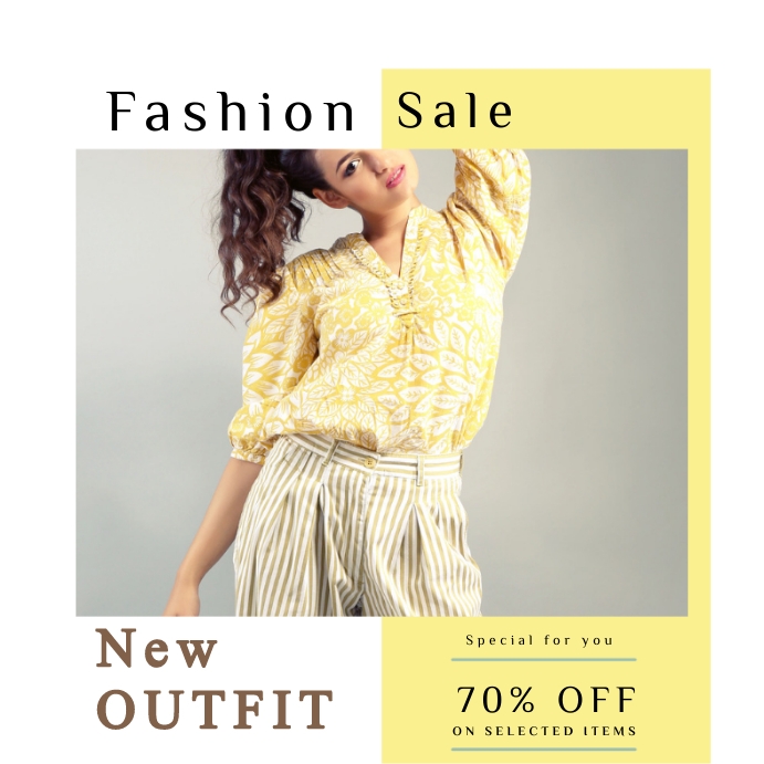 Fashion sale post Template | PosterMyWall