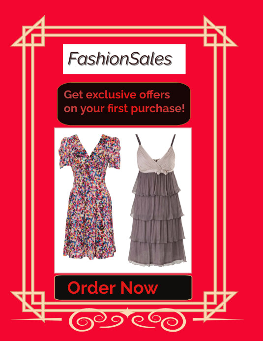 Plantilla de Fashion Sales offer Flyer design Template ads | PosterMyWall