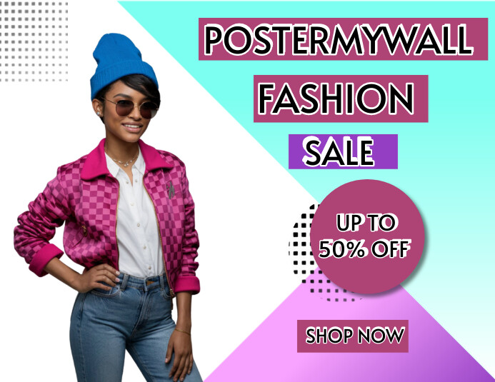 Fashion shop sale advert template Editable | PosterMyWall