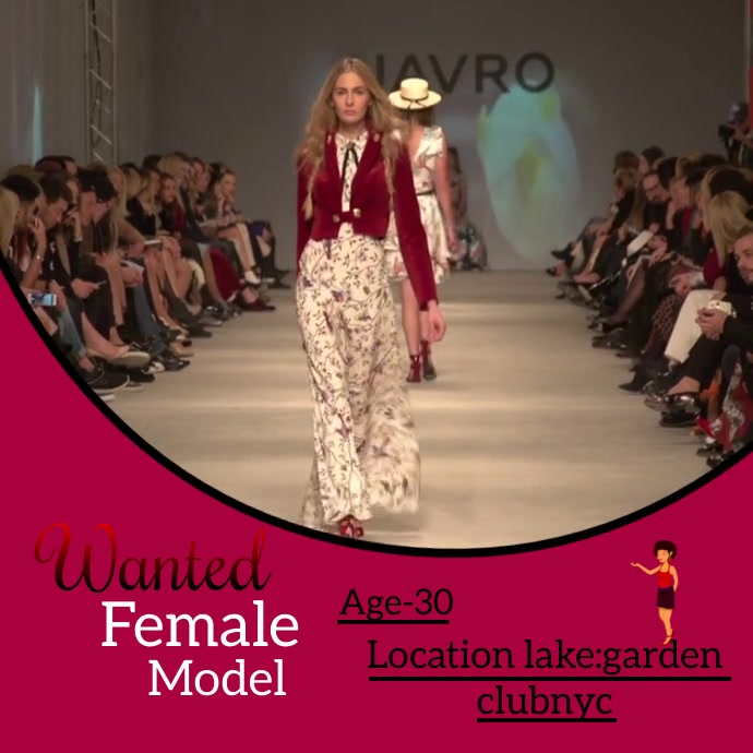 Fashion show and modeling video Template | PosterMyWall