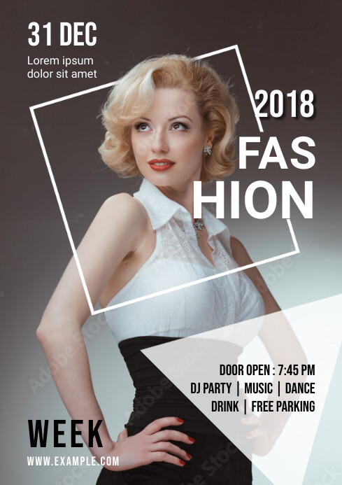 Plantilla de Flyer de Desfiles de Moda | PosterMyWall