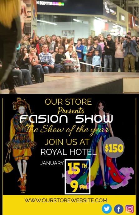 fashion show flyer template | PosterMyWall