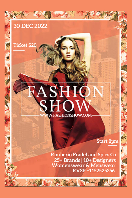 Plantilla de FASHION SHOW POSTER | PosterMyWall