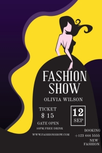 FASHION SHOW POSTER Template | PosterMyWall