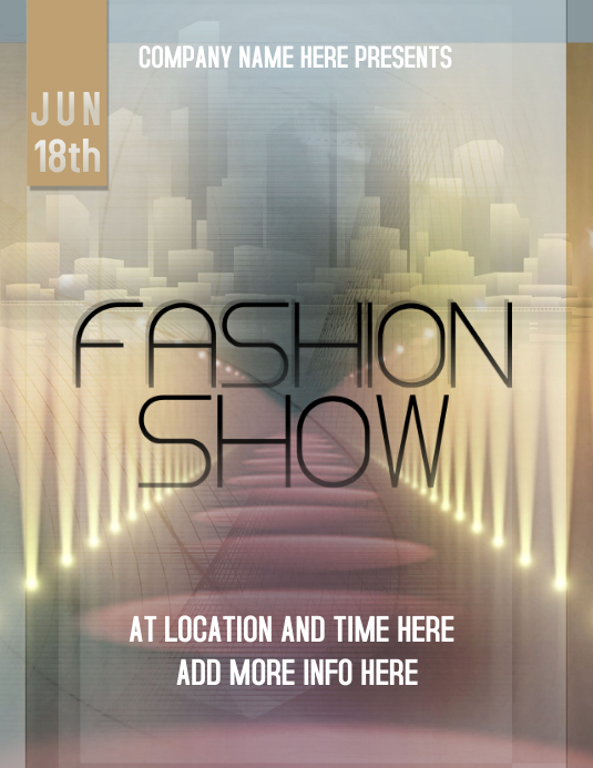 Fashion Show Flyer Template | PosterMyWall