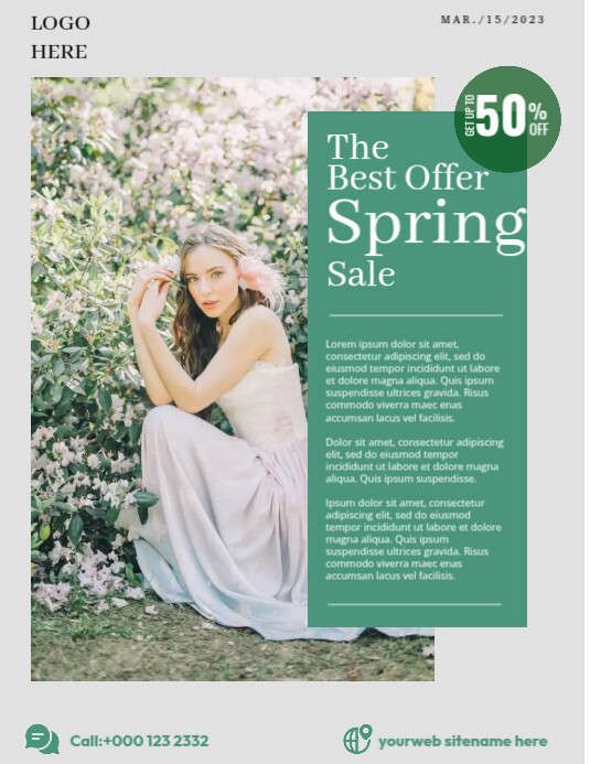 Plantilla de Fashion Spring Sale | PosterMyWall