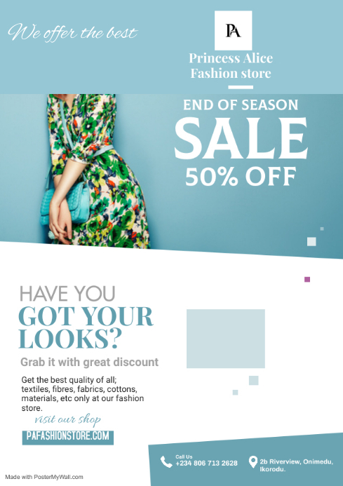 Fashion store template | PosterMyWall