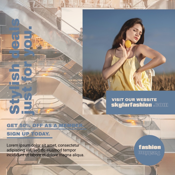 Fashion Style AD Template | PosterMyWall