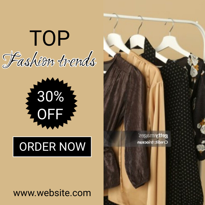 Plantilla de fashion trends template | PosterMyWall