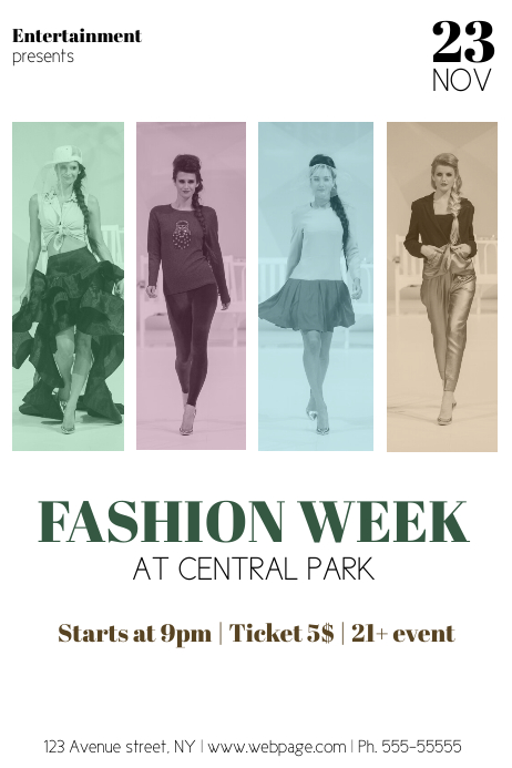 Fashion Week Flyer Template | PosterMyWall