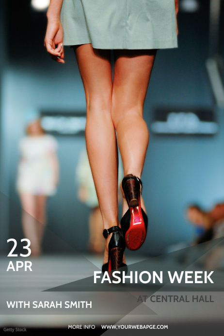 fashion week flyer template | PosterMyWall