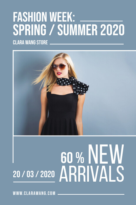 Fashion Week Sale Poster Template | PosterMyWall