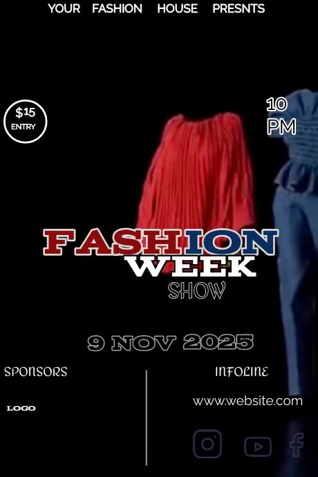 FASHION WEEK SHOW Template | PosterMyWall