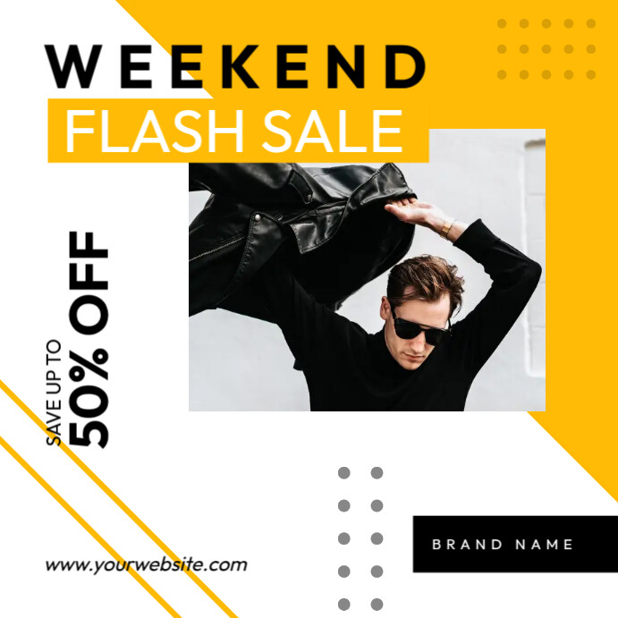 Fashion Weekend Flash Sale Template | PosterMyWall