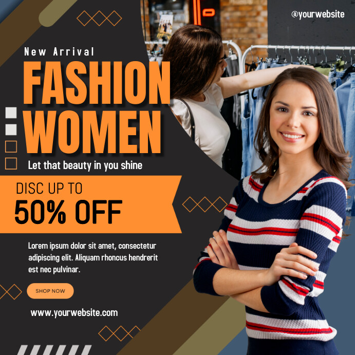 Fashion women Instagram post Template | PosterMyWall