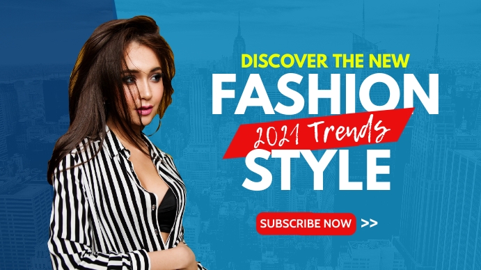 fashion youtube thumbnail design template | PosterMyWall
