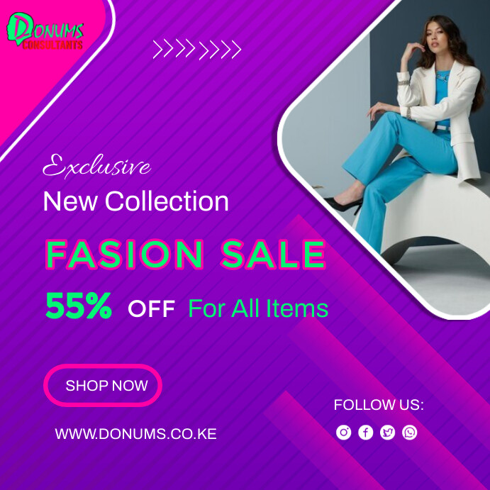 Fassion Sales Intagram Post. Template | PosterMyWall