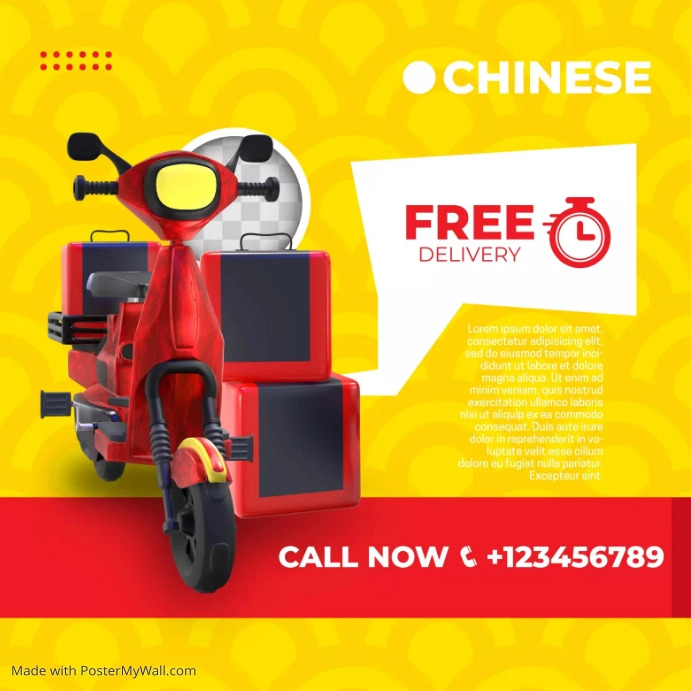 Fast and free delivery poster Template | PosterMyWall