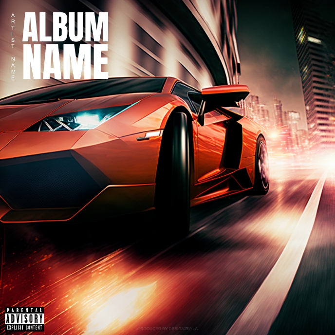 Fast Cars Album Cover Design template | PosterMyWall
