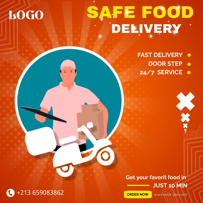 fast delivery design Template | PosterMyWall