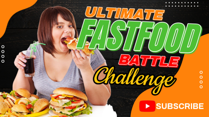 Fast Food Battle Challenge Template | PosterMyWall