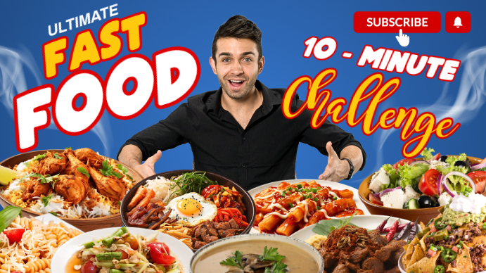 Fast Food Challenge Template | PosterMyWall
