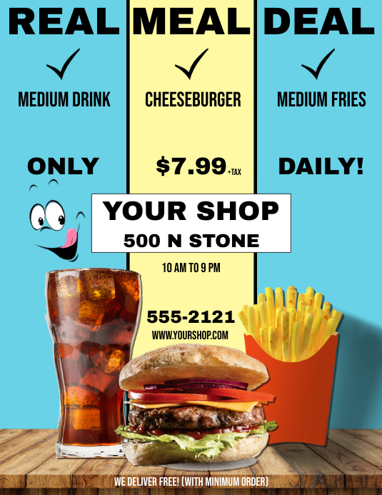 FAST FOOD Templat | PosterMyWall