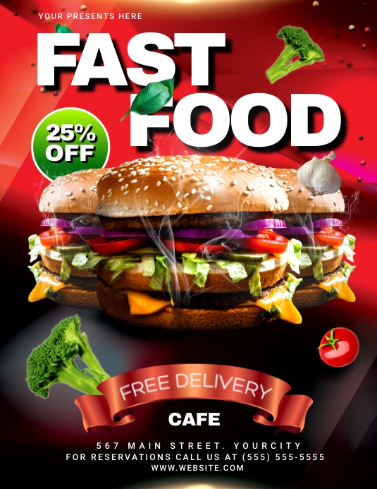 FAST FOOD Template | PosterMyWall