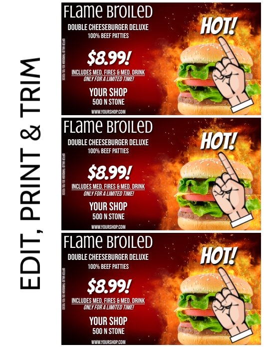 FAST FOOD Template | PosterMyWall