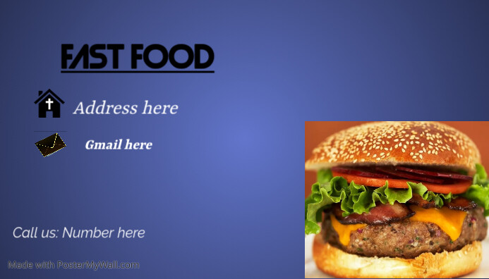 Fast food Template | PosterMyWall