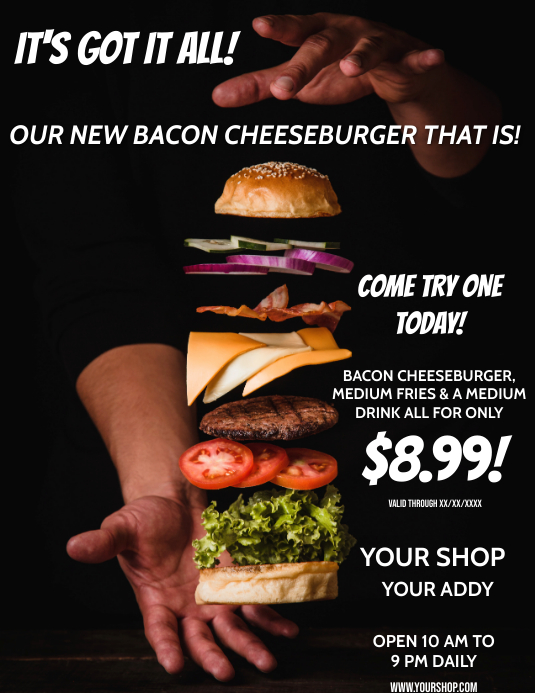 FAST FOOD Templat | PosterMyWall