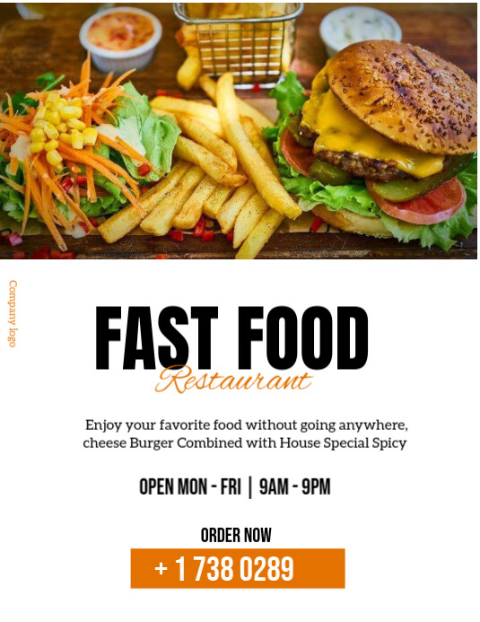 Fast food Template | PosterMyWall