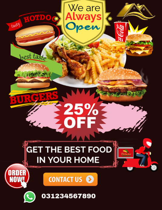 Fast Food Flayer Template | PosterMyWall