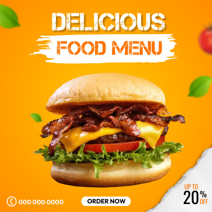 Plantilla de fast food flyer | PosterMyWall