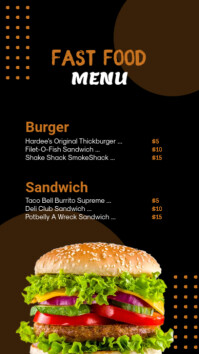 Fast Food Pinterest Template | PosterMyWall