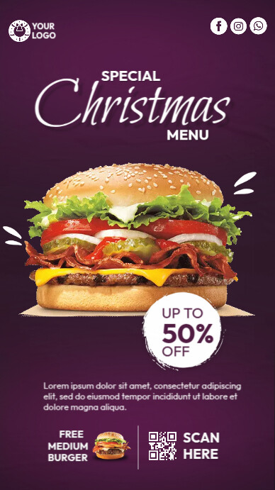 Fast Food Menu Template | PosterMyWall