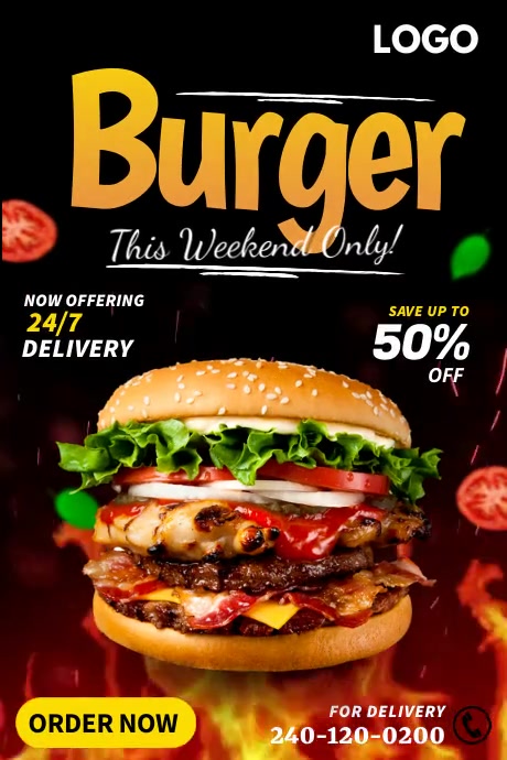 Fast Food Promotional Video Template | PosterMyWall