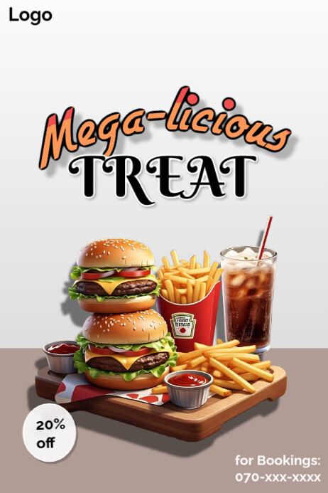 Copy of Fast-food restaurant flyer poster | PosterMyWall